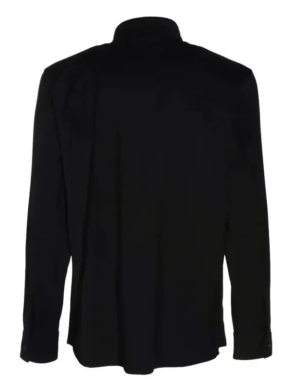 Canali Button-detail Shirt Jacket - Black