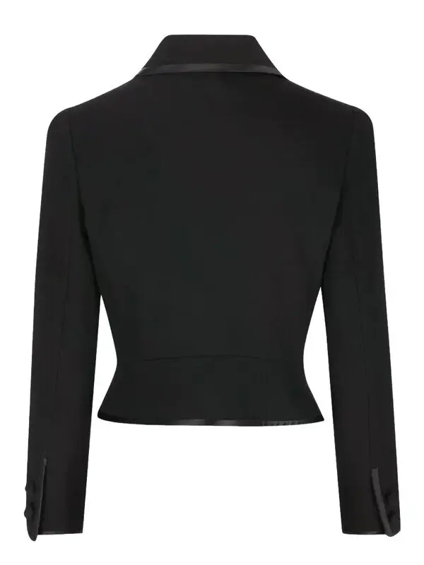 Valentino Garavani Bow-embellishment Wool Jacket - Black