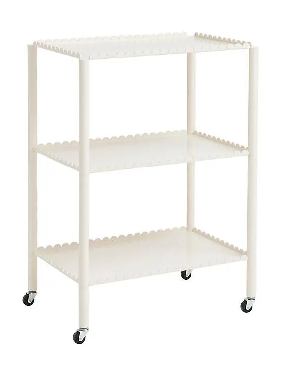 HAY Three-tier Coated-steel Trolley - Eggshell
