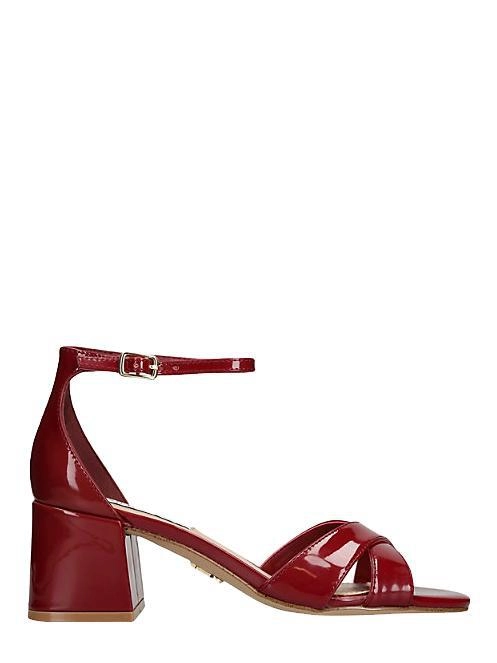 Steve Madden Fergie 238 Faux-leather Heeled Sandals - Red