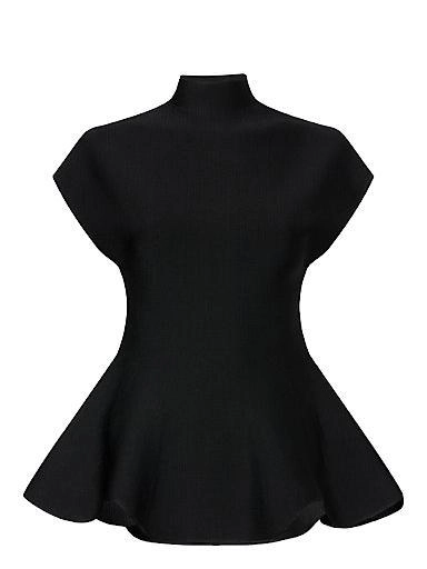 Khaite Andra Stand-collar Knit Top - Black