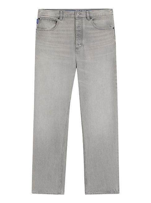 Hugo Faded Baggy-fit Jeans - Medium Grey