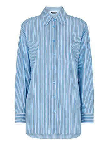 Whistles Striped Cotton Shirt - Multi-coloured