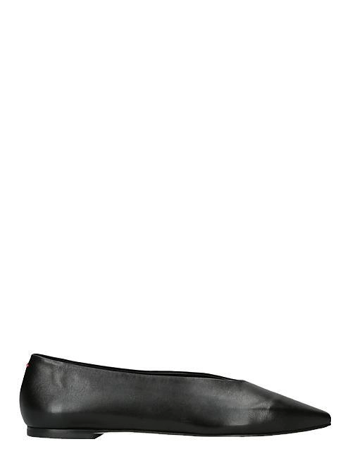AeydĒ Betty Square-toe Nappa Leather Ballet Flats - Black