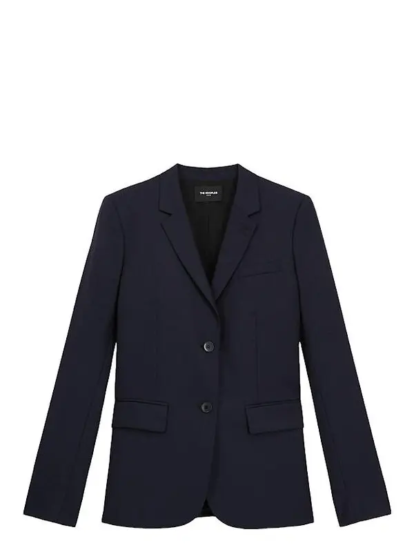 The Kooples Single-breasted Wool Blazer - Nav01