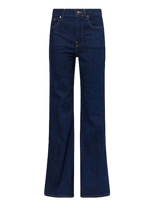 Good American Good Legs Flared Denim Jeans - Indigo1153