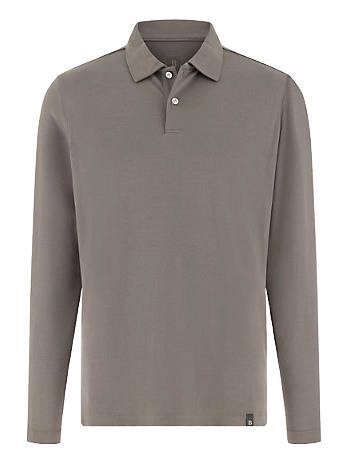 Boggi Milano High-performance S-cafè® Yarn Cotton Piqué Polo Shirt - Mud