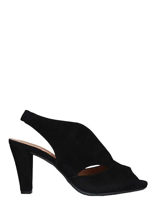 Carvela Arabella Suede Cut-out Slingback Sandals - Black
