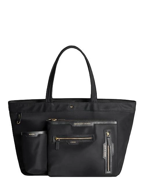 ANYA HINDMARCH Woven Multi Pocket Tote Bag - Black