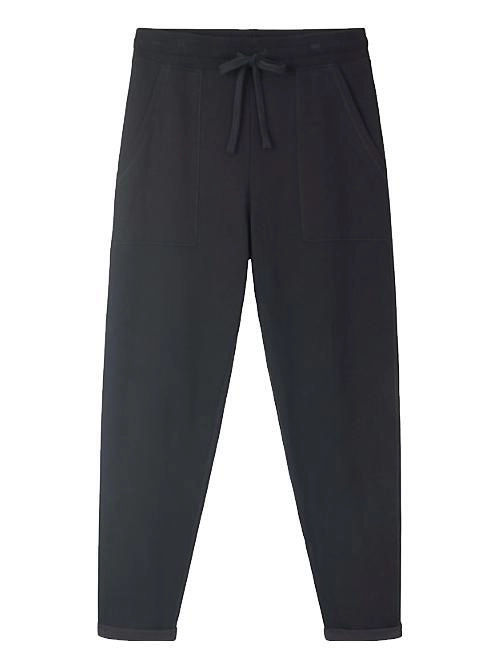 THE WHITE COMPANY Relaxed-fit Drawstring Jogging Bottoms - Black