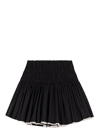 Maje Embellished-trim Woven Mini Skirt - Black