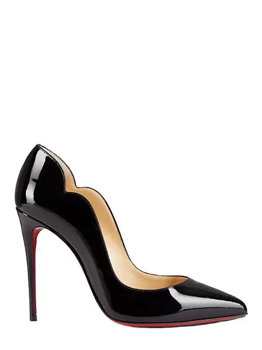 CHRISTIAN LOUBOUTIN Hot Chick 100 Patent-leather Courts - Black
