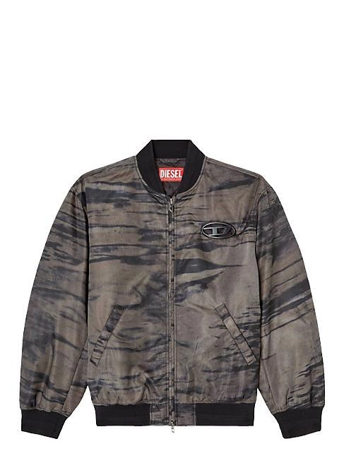 DIESEL® J-kepes Logo-plaque Nylon Bomber Jacket - 02
