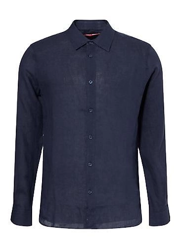 Orlebar Brown Justin Relaxed-fit Linen Shirt - Night Iris