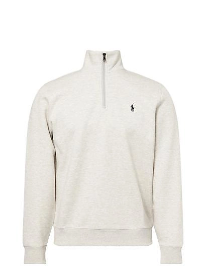 Polo Ralph Lauren Embroidered Logo Long Sleeve Cotton-jersey Sweatshirt - Grey
