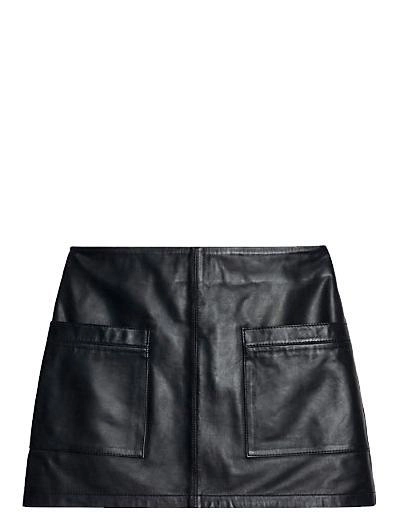 Zadig&Voltaire Leather Mini Skirt - Black