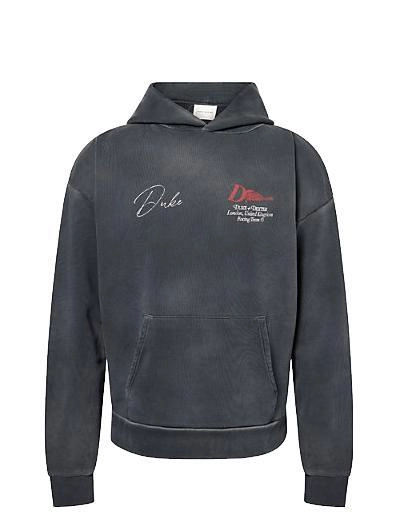 DUKE + DEXTER Dr1 Helmet Washed Cotton-jersey Hoodie - Black