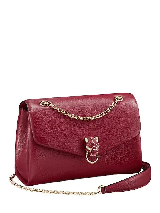 Cartier Panthère De Chain Small Leather Cross-body Bag - Red