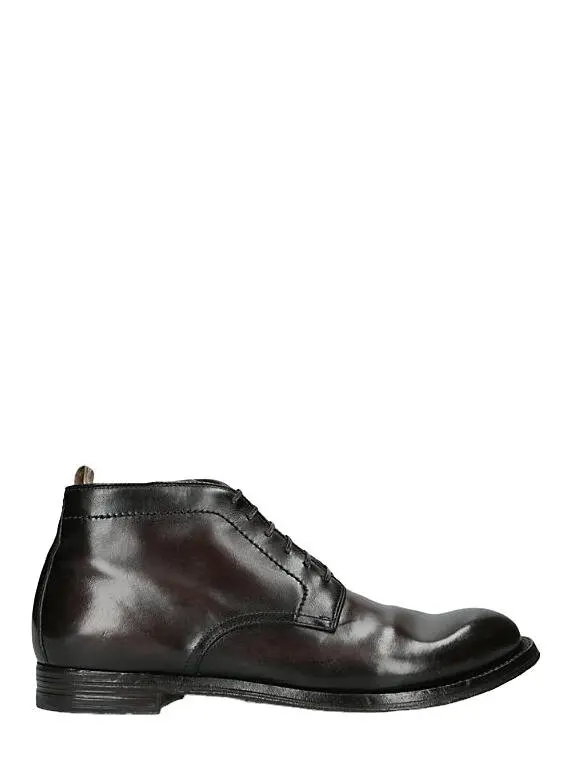 Officine Creative Anatomia 88 Leather Lace-up Boots - Dark Brown