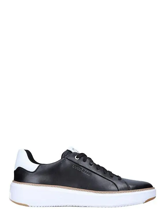 Cole Haan Grand Pro Topspin Leather Trainers - Black
