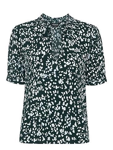 Whistles Animal-print Tie-neck Woven Blouse - Multi-coloured