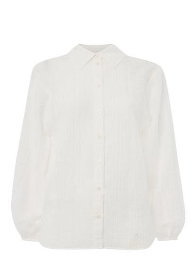 Whistles Textured Woven Shirt - White