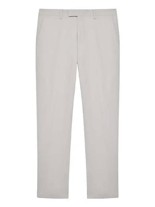 REISS Eastbury Slim-fit Mid-rise Stretch-cotton Chinos - Stone