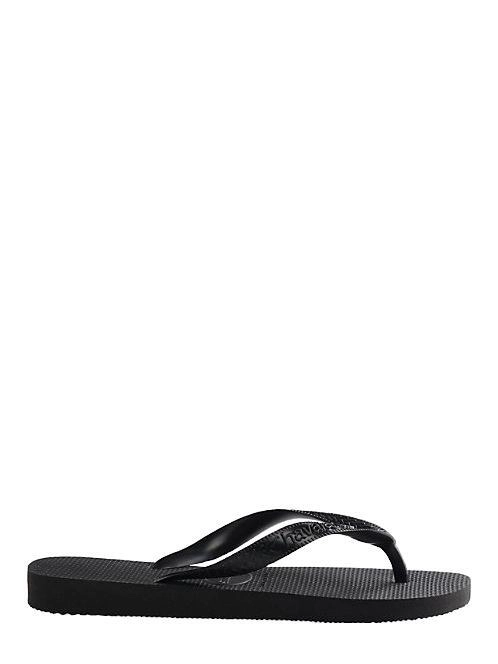 Havaianas Embossed Logo Rubber Flip-flops - Black