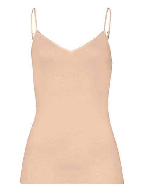 Hanro Seamless Cotton-jersey Cami Top - Beige
