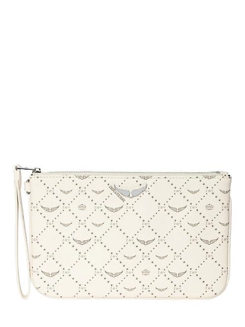 Zadig&Voltaire Z Monogram Canvas Clutch Bag - Flash