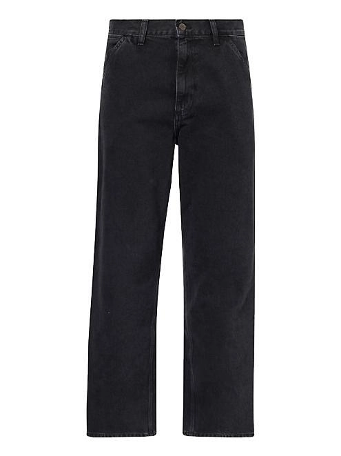 Carhartt Work In Progress Single Knee Straight-leg Denim Trousers - Black