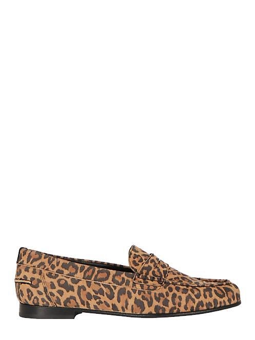 The Kooples Print Leather Loafers - Leopard