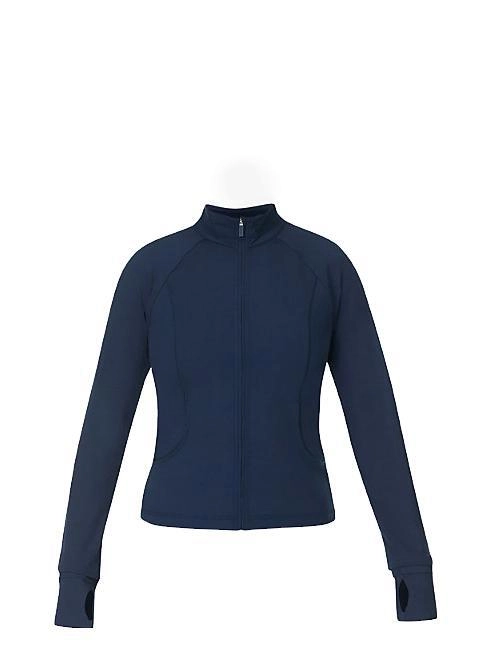 Sweaty Betty All Day Zip-up Stretch-woven Jacket - Navy Blue