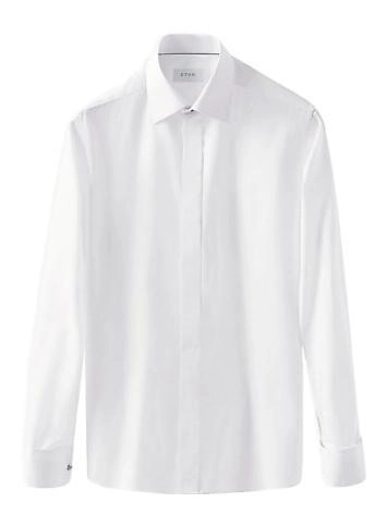 Eton Long-sleeved <br/>contemporary-fit Cotton Shirt - White
