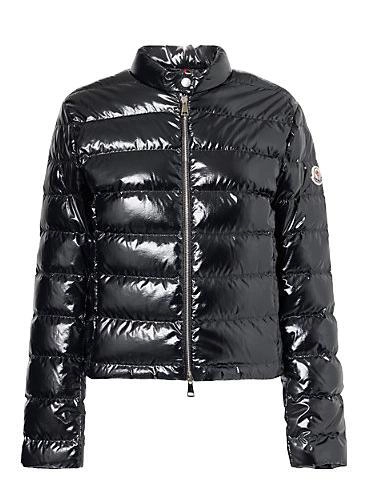 Moncler Papillon Funnel-neck Short Down Jacket - Black