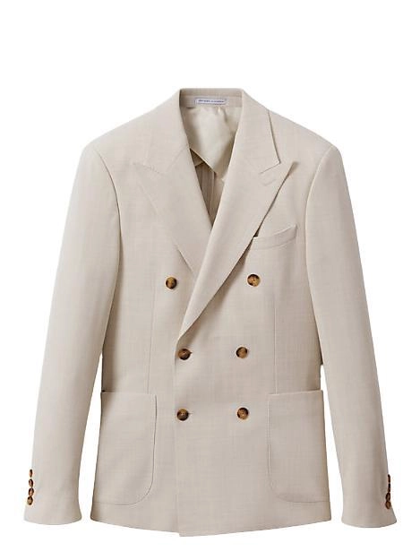 REISS Belmont Slim-fit Stretch Woven-blend Blazer - Stone