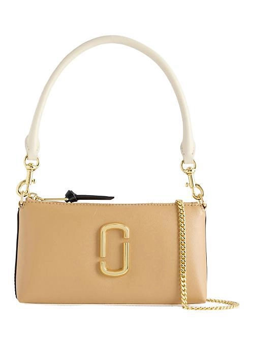 Marc Jacobs Snapshot Convertible Leather Shoulder Bag - Camel Multi