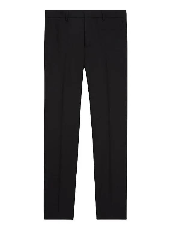 The Kooples Slim-fit Straight-leg Wool Suit Trousers - Bla01