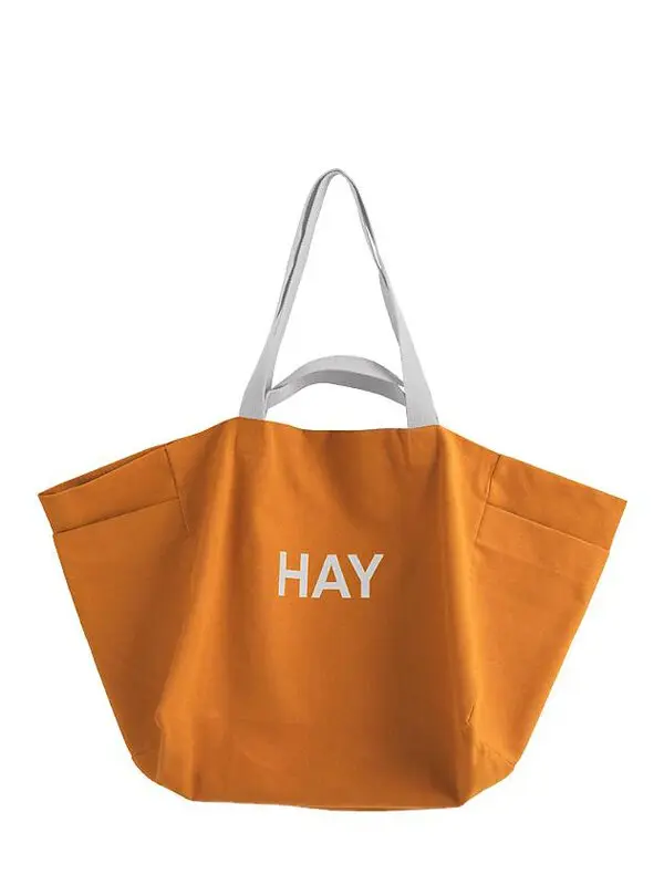 HAY Weekend Bag No 2 Cotton Tote Bag - Mango
