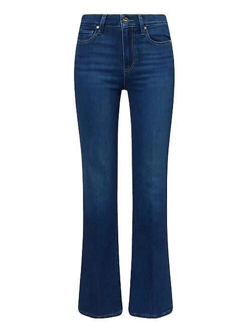 Paige Laurel Canyon Flared Stretch-denim Blend Jeans - Berlin