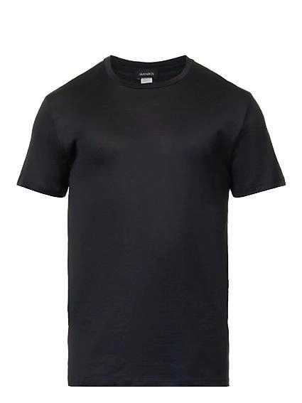 Hanro Crew-neck Regular-fit Cotton-jersey T-shirt - Black