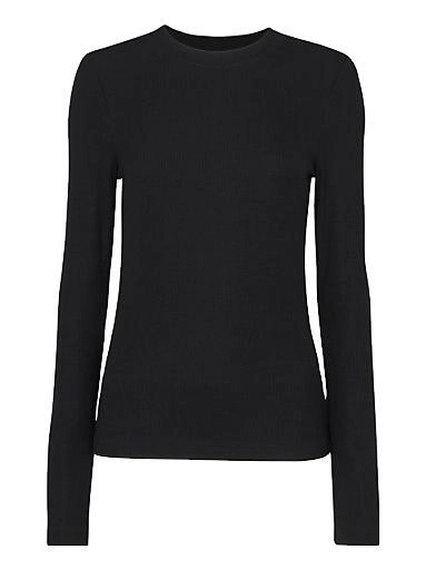 Whistles Stretch-woven Sweatshirt - Black