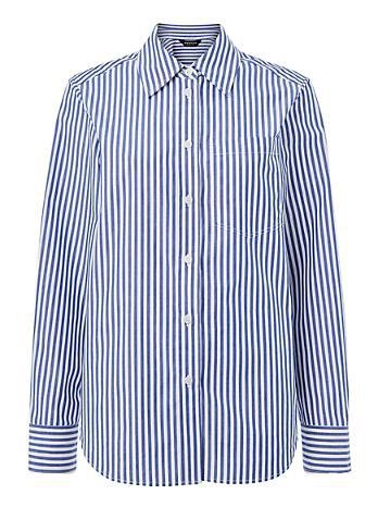 Whistles Striped Relaxed-fit Cotton Shirt - Multi-coloured