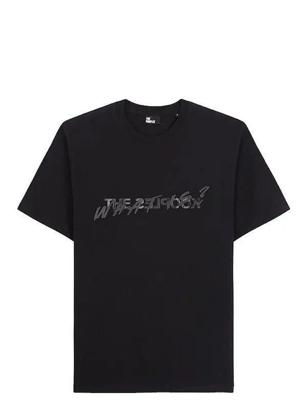 The Kooples Logo Text-print Cotton-jersey T-shirt - Black