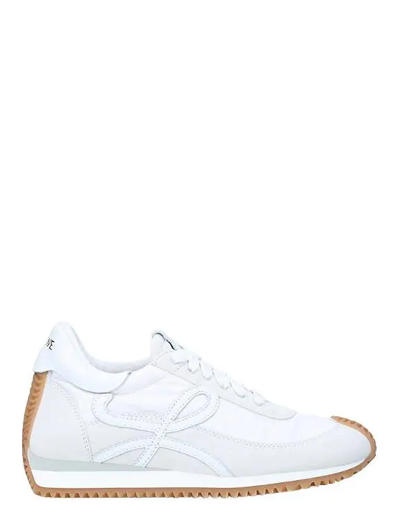 Loewe Flow Runner Monogram Leather And Shell Trainers - White/oth