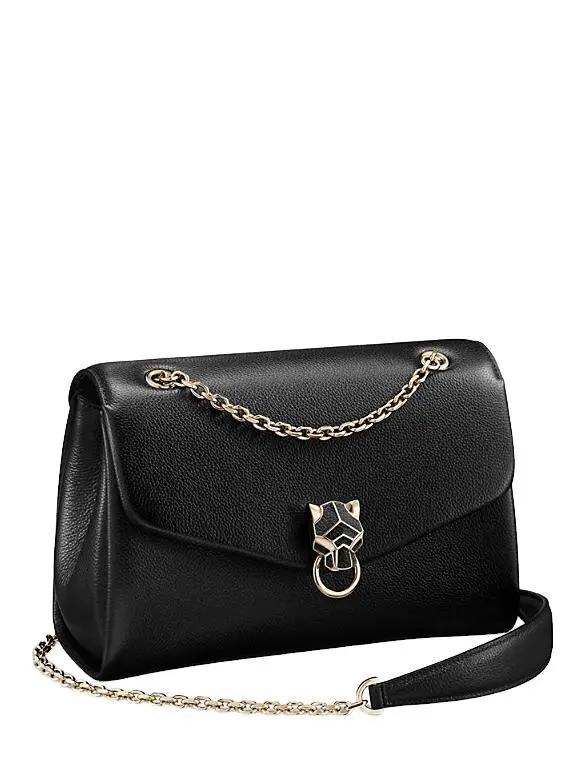 Cartier Panthère De Small Leather Cross-body Bag - Black