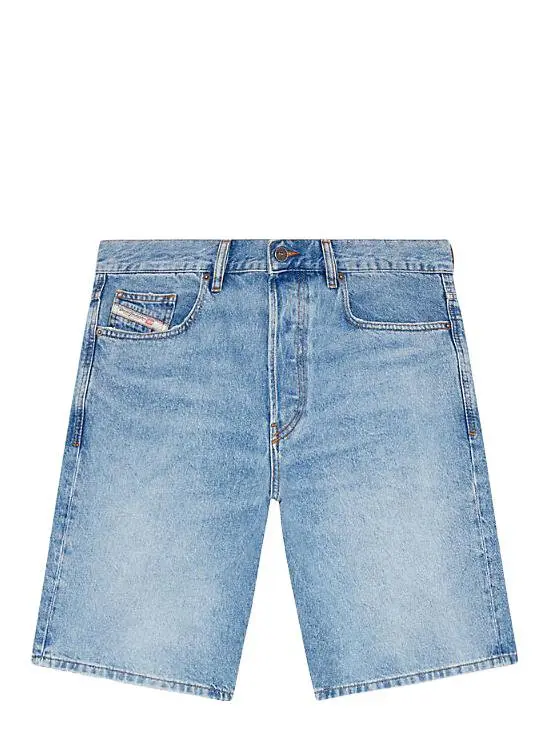 DIESEL® Faded-wash Straight-leg Denim Shorts - 1