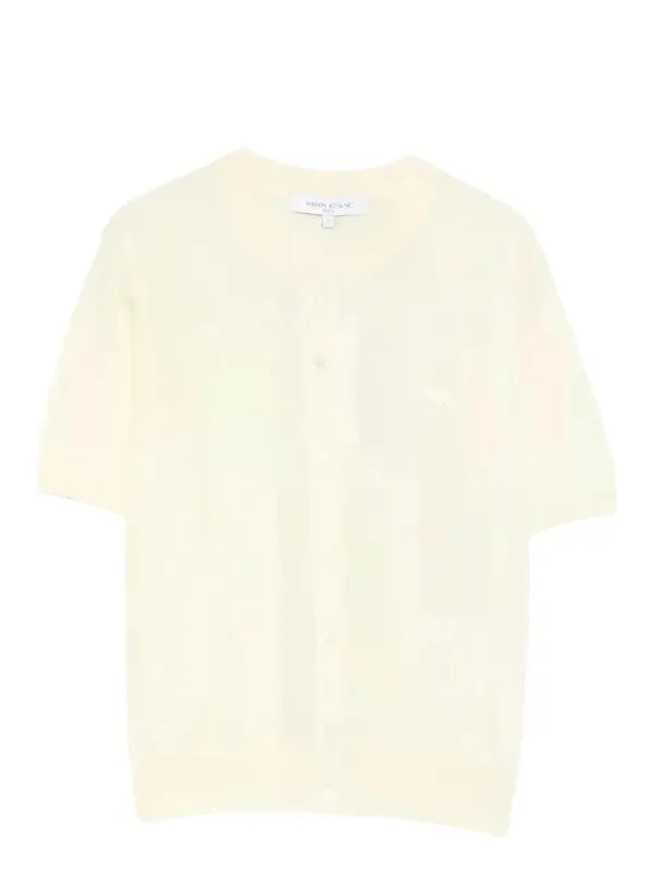 Maison Kitsuné Logo-patch Cardigan - Neutrals