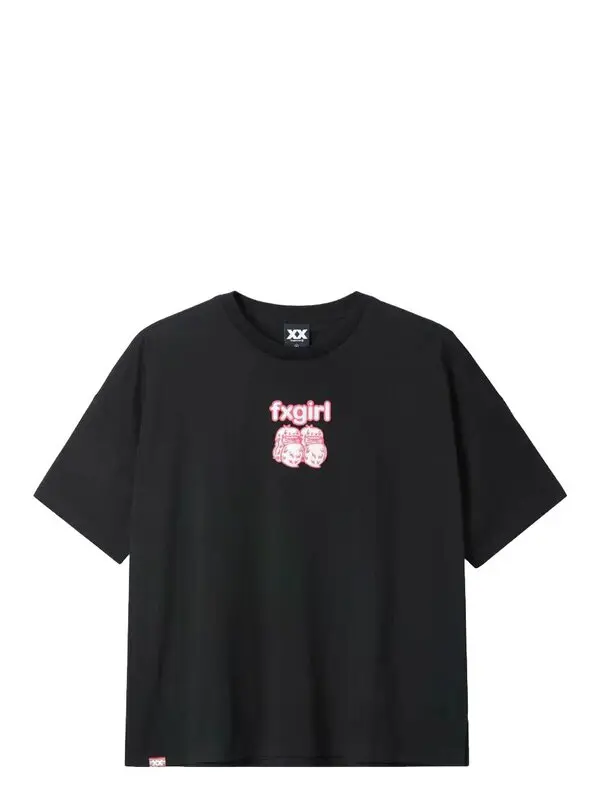 FINGERCROXX Graphic Print T-shirt - Black