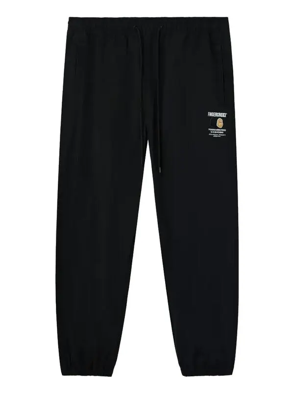 FINGERCROXX Drawstring Track Pants - Black